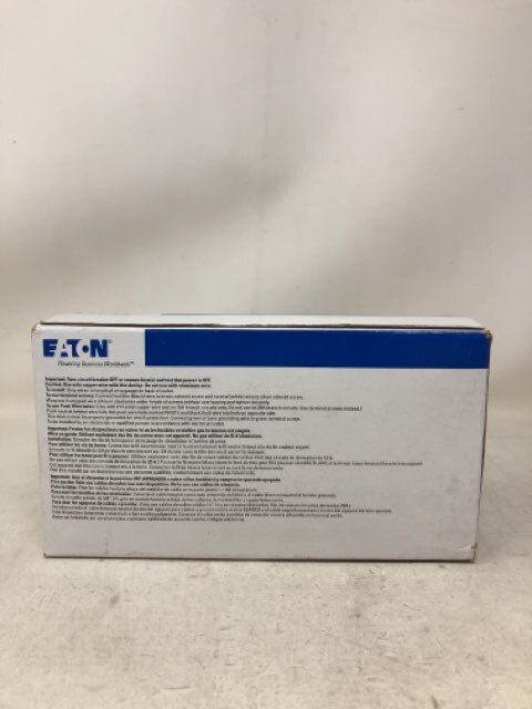 Eaton Standard Duplex Receptacle 270W, 15 A, 2-Pole, 5-15R, White 10 ...