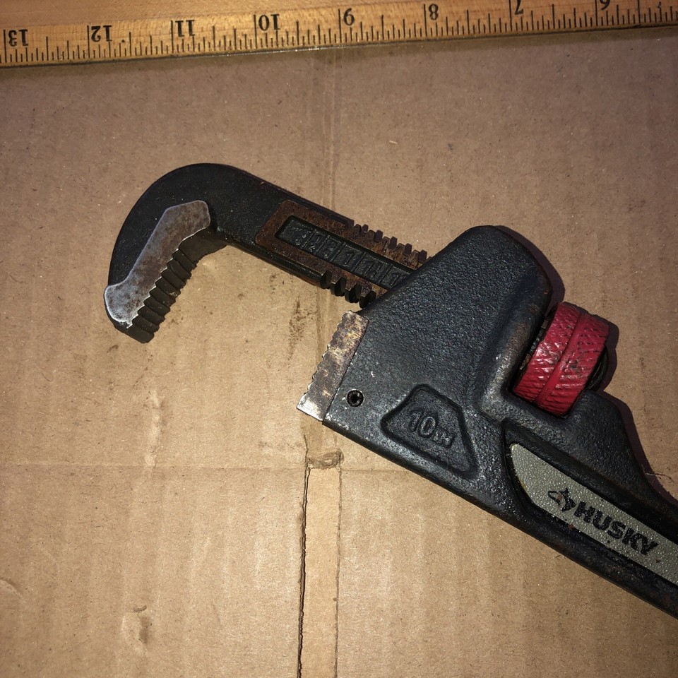 Husky 10” inch Pipe Wrench 744670 | eBay