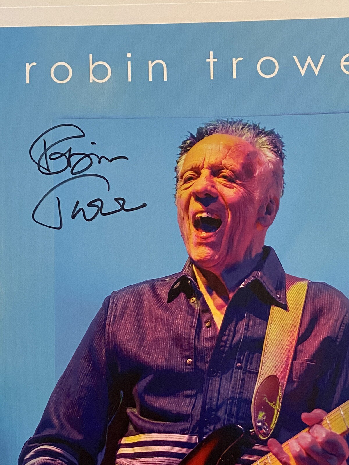 Robin Trower 2016 Tour Poster Signed In Black COA JSA | eBay