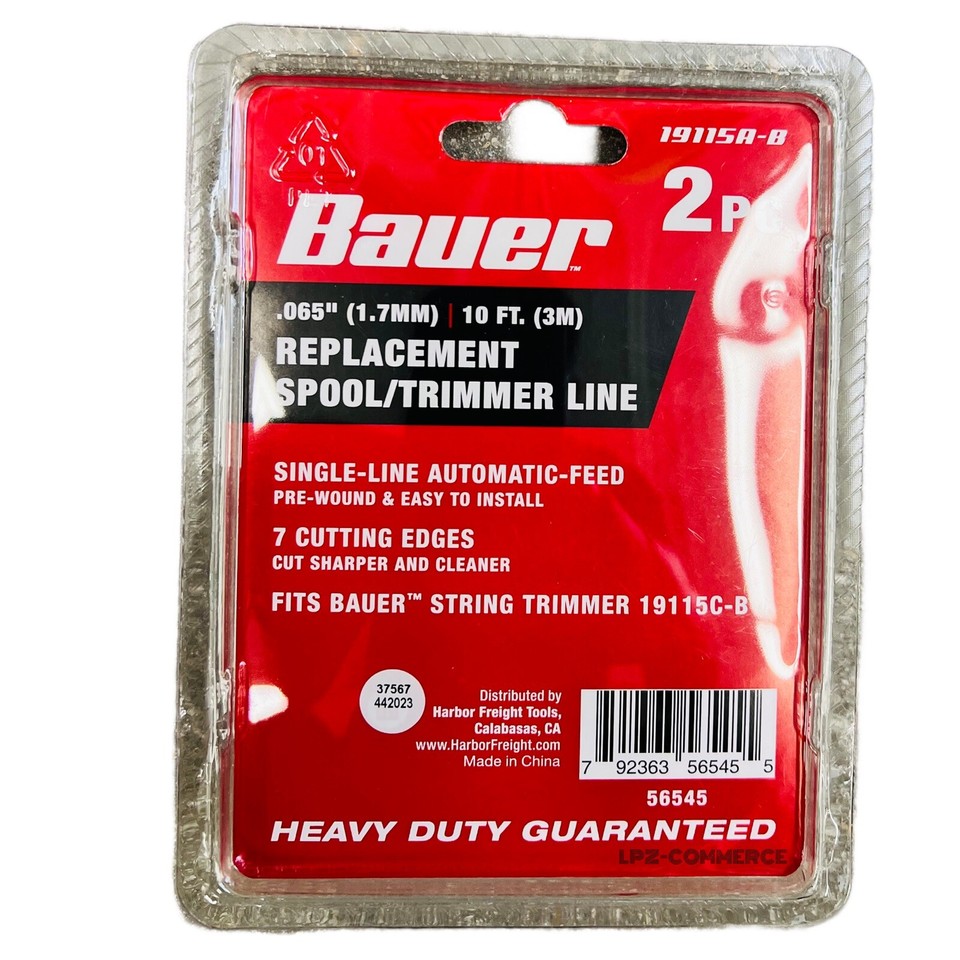 10 Ft. 0.065 In. Replacement String Trimmer Line for Harbor Freight ...