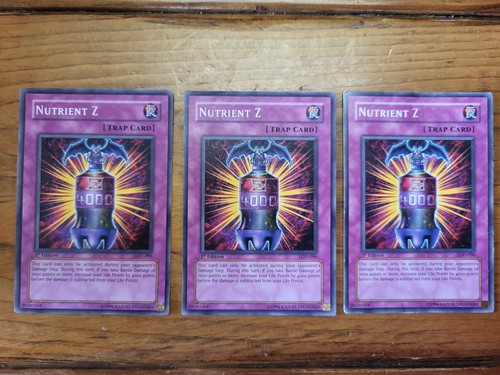 YUGIOH 3x Nutrient Z Trap Card LOD 096 1st Edition Playset A PL-Mint | eBay