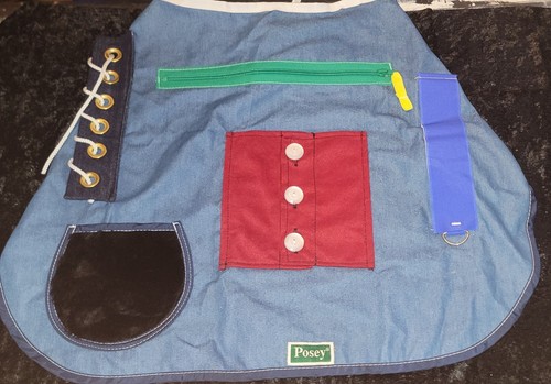 Posey Happy Hands Activity Fidget Apron OT Sensory Activity Alxheimer's ...