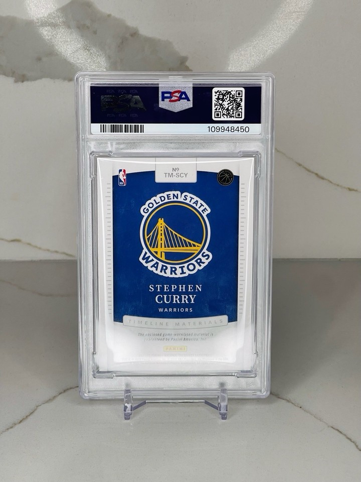 Stephen Curry Signed 2021 National Treasures Timeline Materials /99 PSA ...