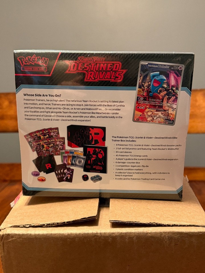 Pokemon TCG Scarlet & Violet Destined Rivals Elite Trainer Box ETB NEW ...