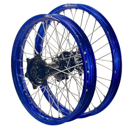Kawasaki KX500 1993-2004 Envy / DID Wheelset 21/18*2.15 Blue Rims Black ...