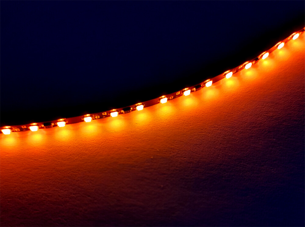 MoBa 12V LED Band Lichterkette 1,6mm schmal 20cm lang 39 LEDs Kirmes ...