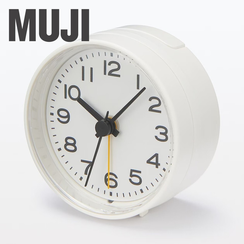 MUJI Analog Alarm Clock with Silent Sweep Second-hand | eBay