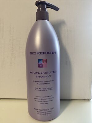 Bio Keratin- Keratin Hydrating Shampoo For All Hair Types 33.8 oz SC1 ...