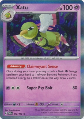 Xatu 072/182 Holo Paradox Rift PAR Pokemon Card NM | eBay