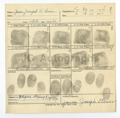 Police Booking Sheet - James J. O'Brien/Burglary - Edwardsville ...
