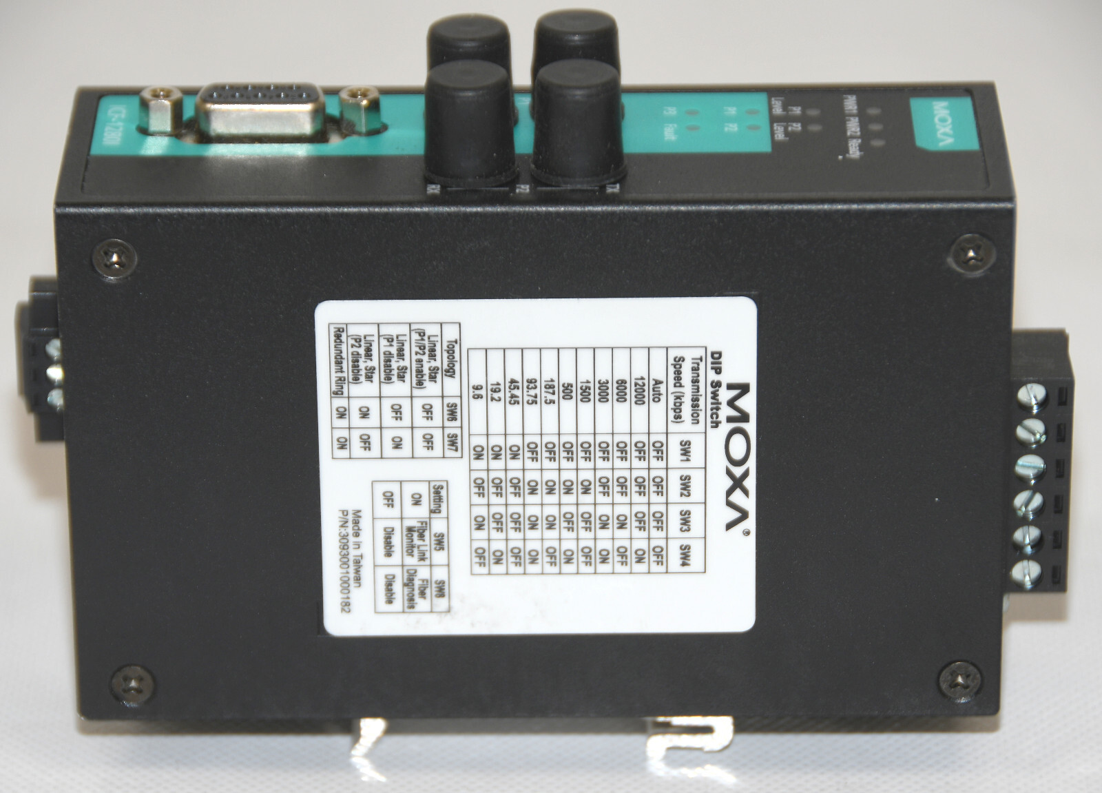 Moxa ICF-1280I-M-ST-T V1.0 Profibus to Fiber Optics Converter for sale ...