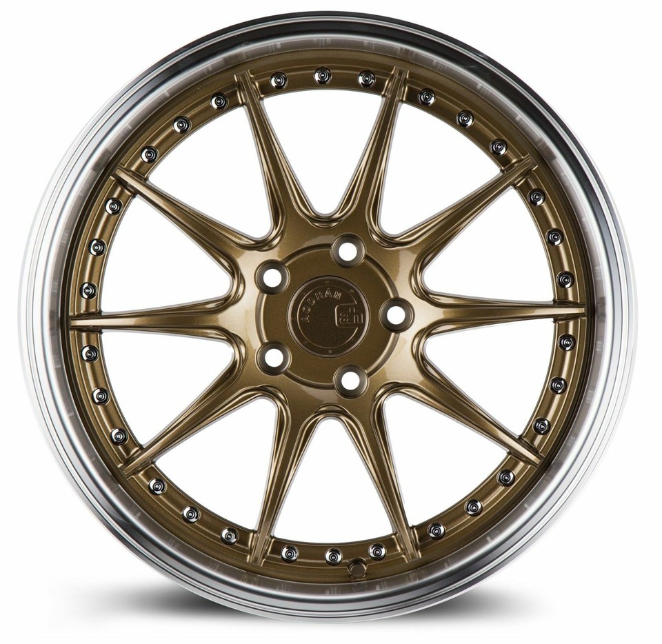 18x9.5 / 18x10.5 5x114.3 +22 Bronze Wheels Aodhan DS07 Rims 18" (Set 4 ...