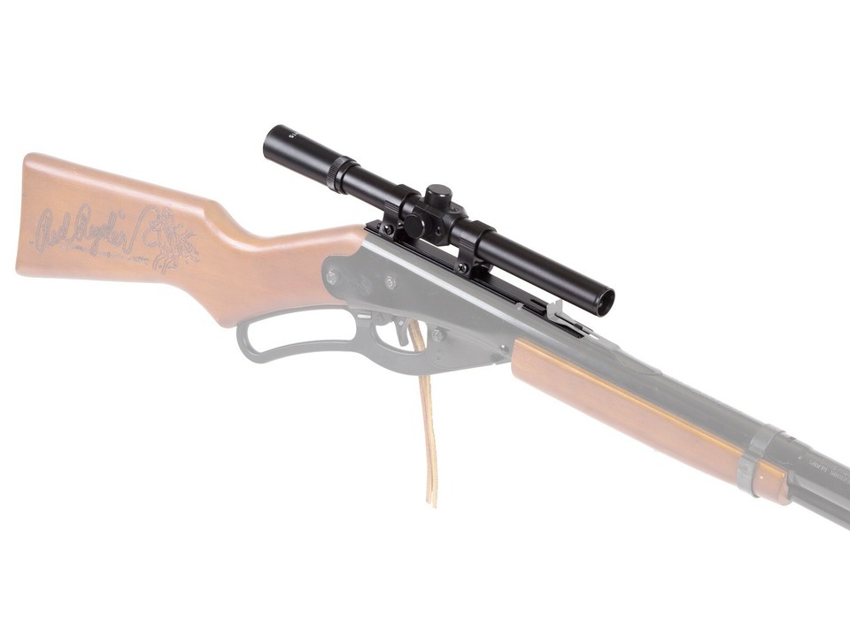 4x15 Rifle Scope & Lasso Mount Aluminum fits Red Ryder Lil Duke & Lil ...