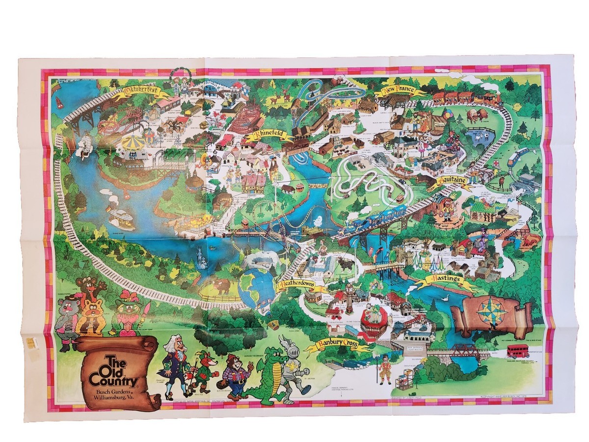 Busch Gardens Old Country Map | Fasci Garden