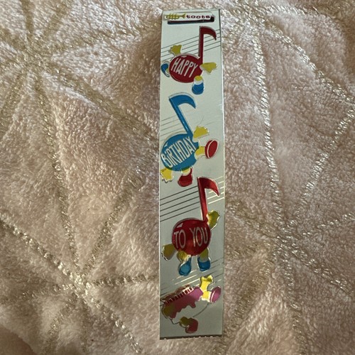 Vintage 1982 Toots Cardesign Dancing Birthday Notes Music Cake Stickers ...