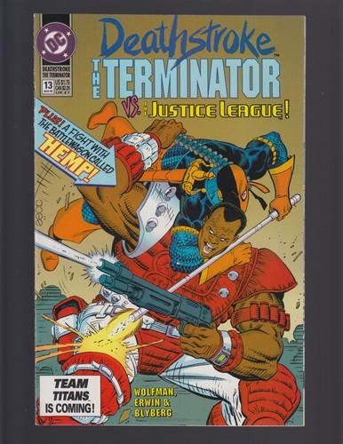 DEATHSTROKE THE TERMINATOR #13 (Slade Wilson, Justice League, Wolfman ...