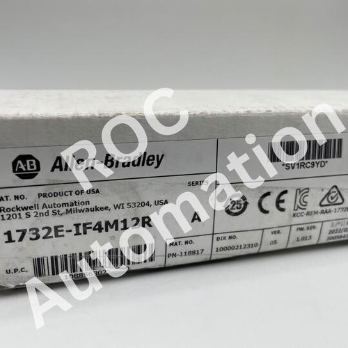 Allen Bradley 1732E-IF4M12R Armor Block Dual Port EtherNet/IP Input ...