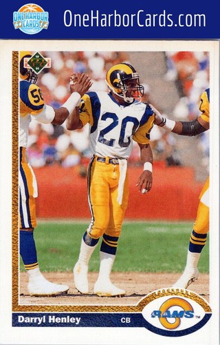 1991 Upper Deck Los Angeles Rams #674 Darryl Henley | eBay