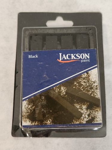 Jackson Paint - Black - Artist Soft Pastels - 65mm x 10mm - Jack ...