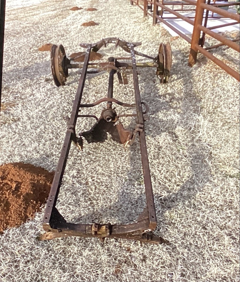 Model T Ford Chassis W/ Rear Axle, Front & Rear Springs, battery ...