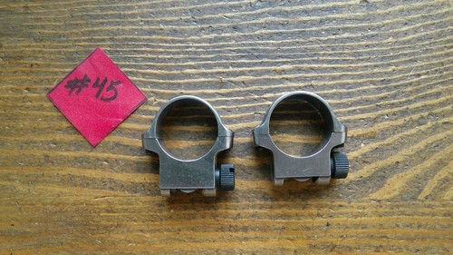 Stainless RUGER #3 & #4 LOW rings M77 MED for old tang safety M77 | eBay