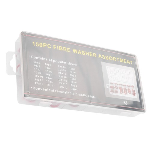 150pcs Red Steel Paper Fiber Flat Washers Kit | eBay