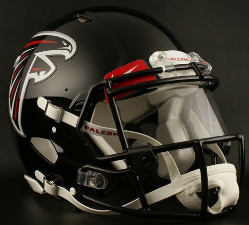 ATLANTA FALCONS NFL Gameday REPLICA Football Helmet w/ NIKE Eye Shield ...