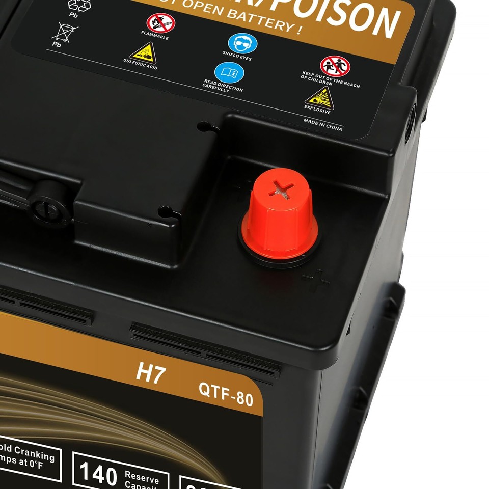 Group 94R H7 AGM Battery For Car Truck Size 94R 12V 80Ah Automotive SLA ...