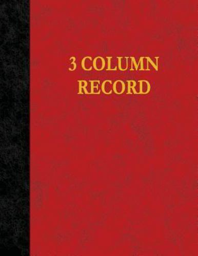3 Column Record : 100 Page Account Book by I. J. Publishing (2016 ...