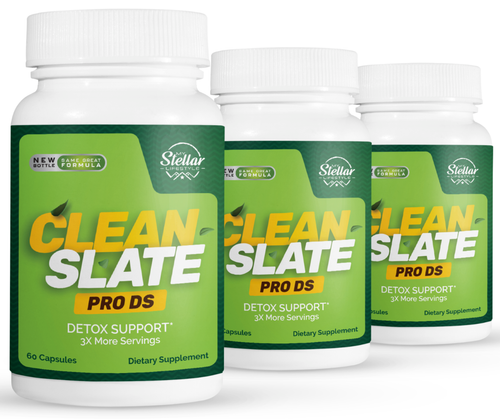 3 Pack Clean Slate Pro DS, soporte total para la salud-60 Cápsulas x3 ...