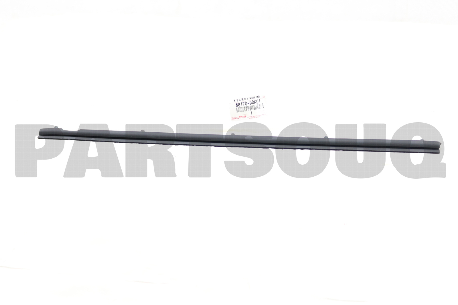 6817090K01 Genuine Toyota WEATHERSTRIP ASSY, FRONT DOOR GLASS, INNER ...