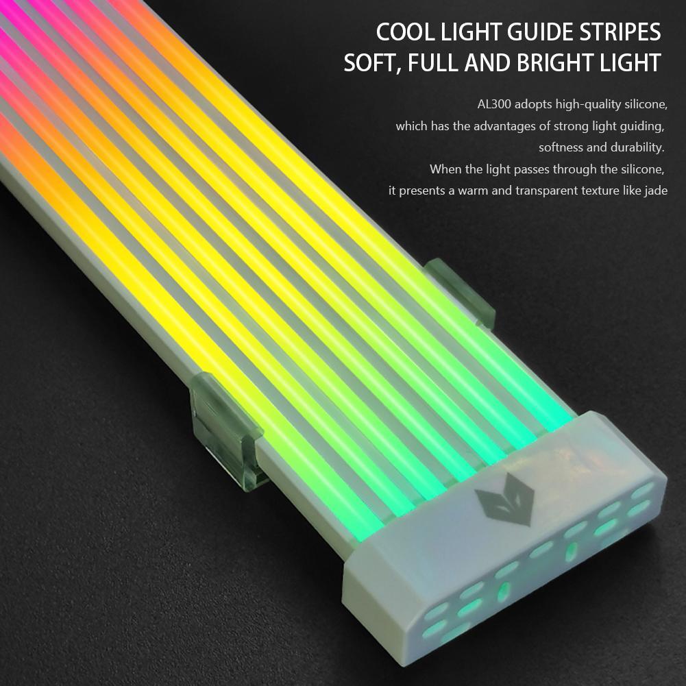 AU AOSOR Flexible LED 5V ARGB Aura Sync Neon Strip Light for PC Chassis ...