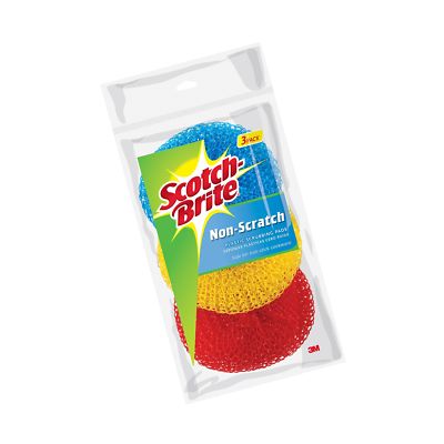 Scotch-Brite Non-Scratch All Surface Plastic Scrubbing Pads, Assorted ...