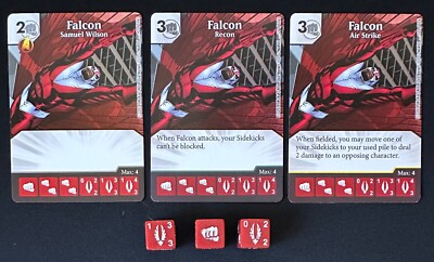 Dice Masters: Marvel Uncanny X-Men FALCON - 3 Dice Rare Uncommon Common ...