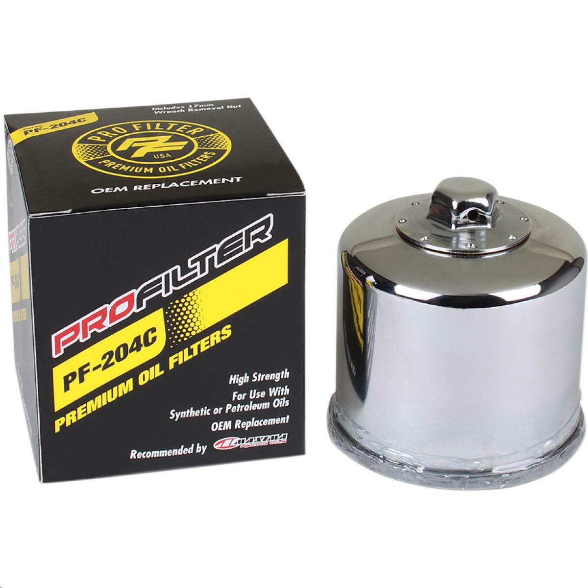 Pro Filter - PF-204C - Premium Oil Filter, Chrome for sale online | eBay