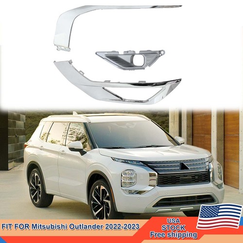 For 2022-2024 Mitsubishi Outlander Left Front Bumper Molding Fog Lamp ...
