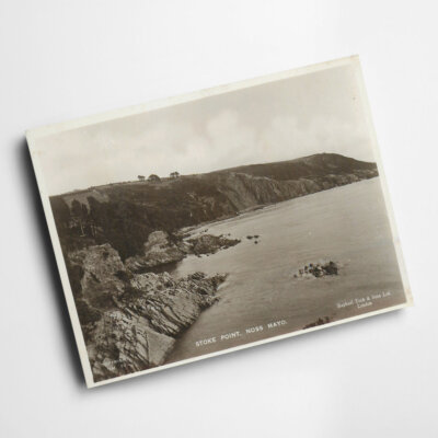 A3 PRINT - Vintage Devon - Stoke Point, Noss Mayo | eBay UK