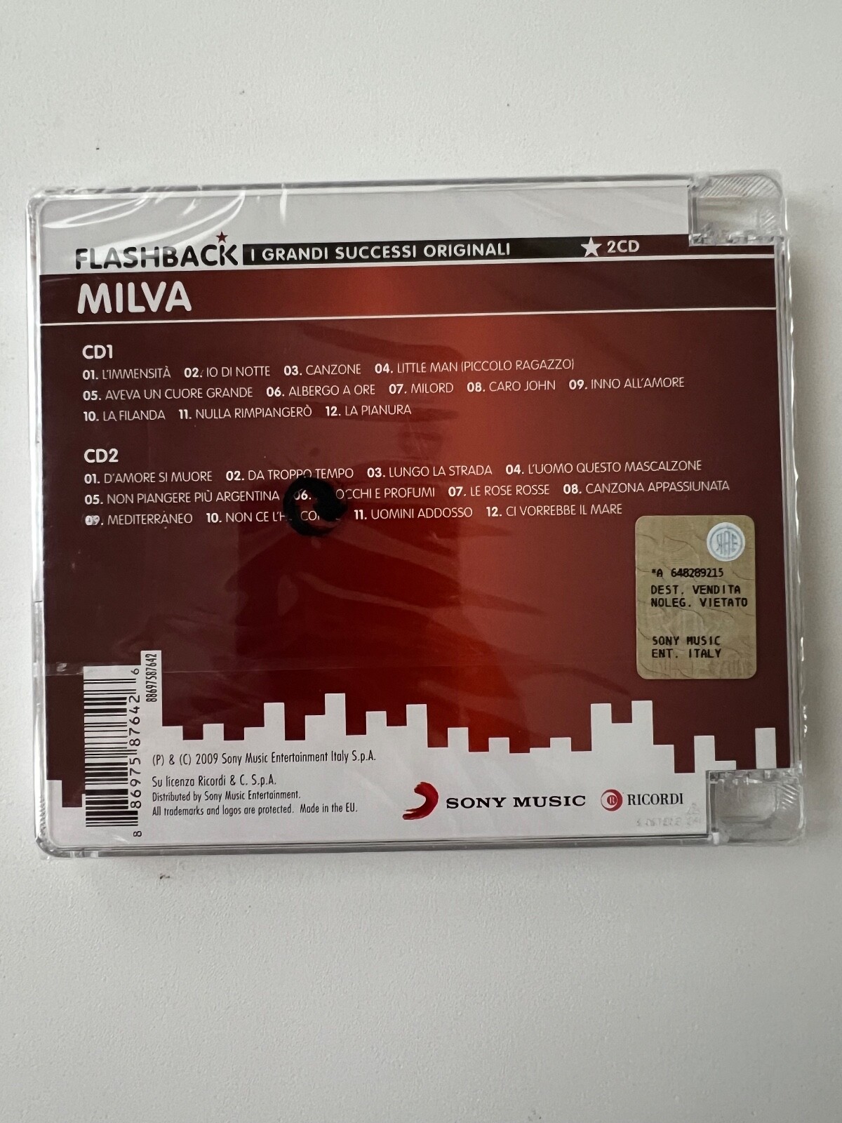 Milva Flashback Grandi Successi Originali 2 CD 2009 Sony NEW SEALED Import | eBay