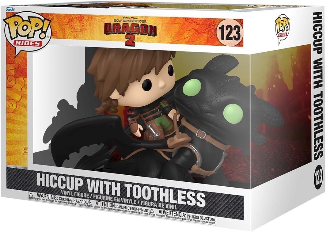 Funko Pop! Rides Deluxe: How to Train Your Dragon - Hiccup with ...