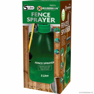 5L Pressure Fence Sprayer Wood Timber Treatment Garden Shed Decking ...