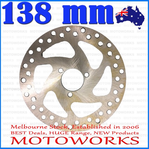 138 mm Brake Caliper Disc Disk Rotor PIT PRO Trail 49cc Quad Dirt Bike ...