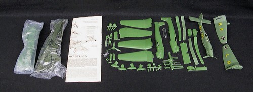 TWO (2) 1/48 Lindberg Models JUNKERS Ju-87 STUKA + Built Up & Parts ...