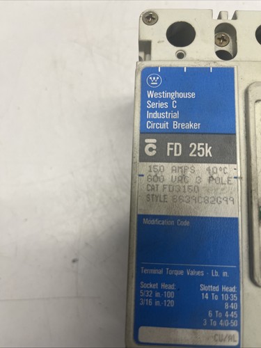 FD3150L - Eaton - Molded Case Circuit Breaker | eBay