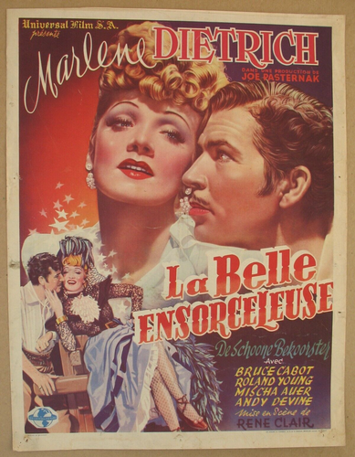 FLAME OF NEW ORLEANS (1941) Belgian Poster, Marlene Dietrich, Rene ...