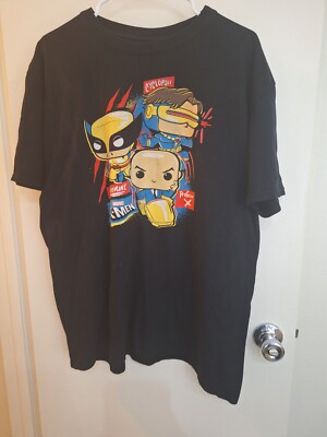 Funko Pop! Tees X-Men XL T-Shirt Wolverine Professor Xavier Cyclops ...
