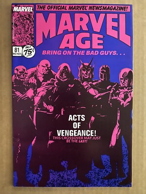 Marvel Age #81 1989 Comic 1st Appearance New Mutants Characters ...