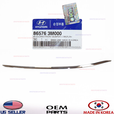 Genuine Chrome Moulding Front Bumper Lower Passenger Side Genesis Sedan ...