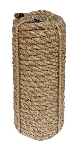 Natural Jute Rope Heavy Duty & Thick Twine Rope for DIY Artwork,Home ...