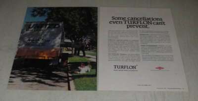 1987 Dow Turflon Ad - Some Cancellations Even Turflon can't prevent | eBay