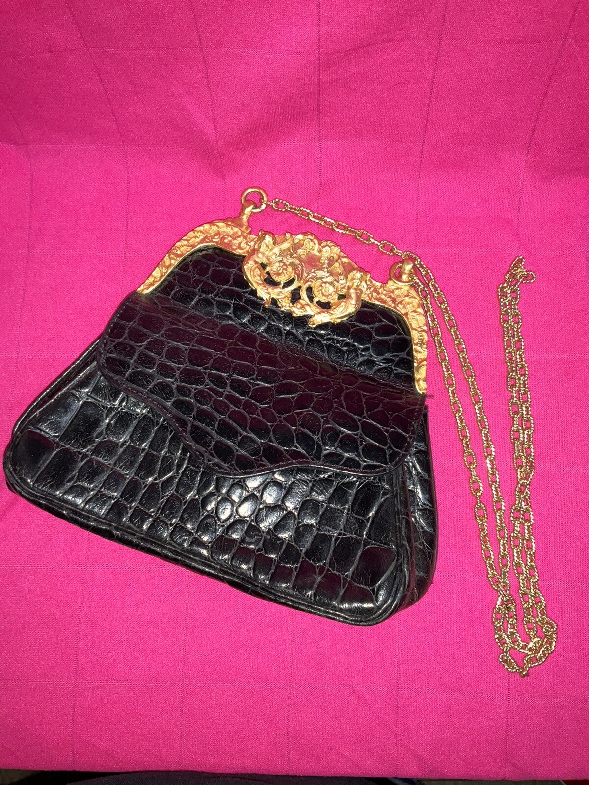 Rare Vintage Glenn Miller For Ann Turk Purse Alligato… - Gem